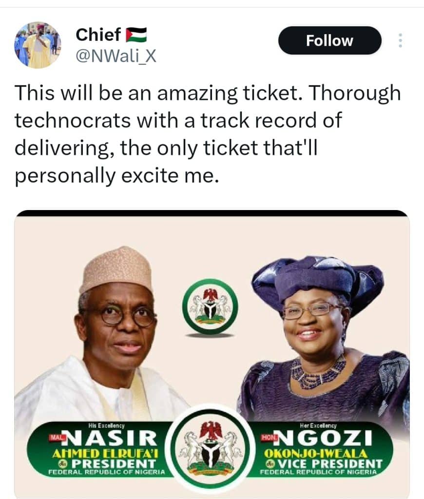 El-Rufai's 2027 presidential campaign poster surfaces